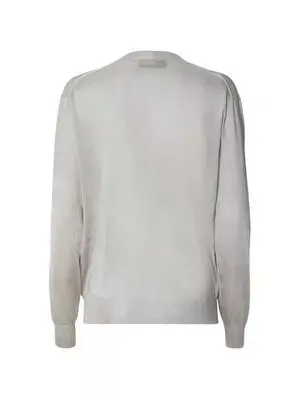 Fendi Logo-embroidered V-neck Sweater