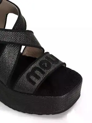 Mou Cross-strap Buckled Platform Sandals