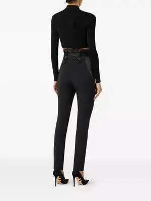 Elisabetta Franchi Micro-braided Cut-out Top