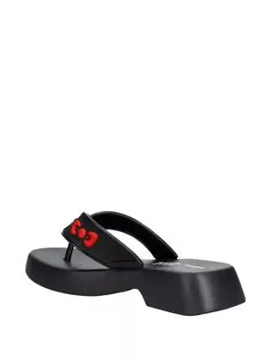 Melissa X Hello Kitty Flatform Sandals - Black