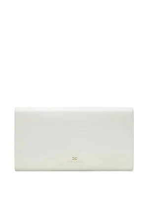 Elisabetta Franchi Leather Clutch Bag - Neutrals