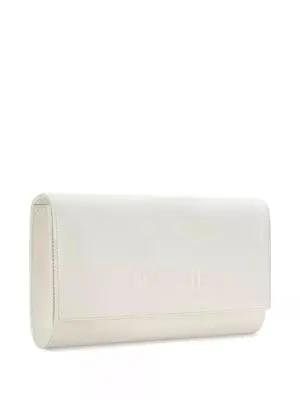 Elisabetta Franchi Leather Clutch Bag - Neutrals