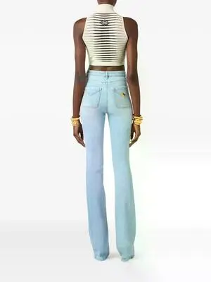 Elisabetta Franchi Sleeveless High Neck Knit Top