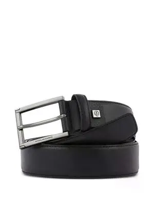 PIQUADRO Prong-buckle Leather Belt - Black