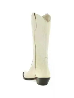 SONORA 35mm Yuma Tonal-stitching Cowboy Boots - Neutrals