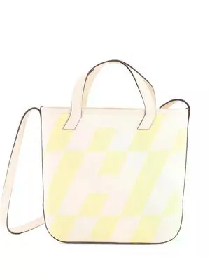 Hermès Cabas H En Biais 27 Tote - Yellow