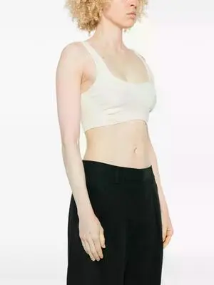 Erika Cavallini Ribbed Knit Crop Top