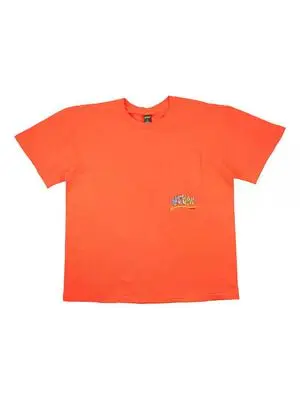 ANTI PROMO Chest Pocket Graphic T-shirt - Orange