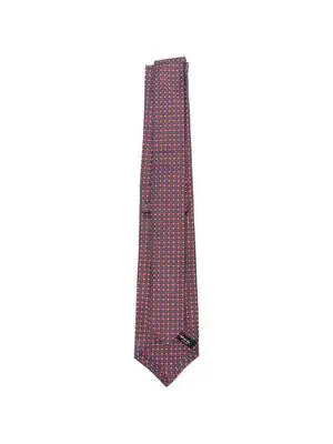 Kiton Geometric-print Neck Tie