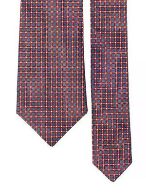 Kiton Geometric-print Neck Tie