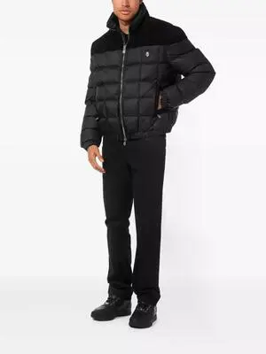 BILLIONAIRE Quilted Puffer Jacket - Black
