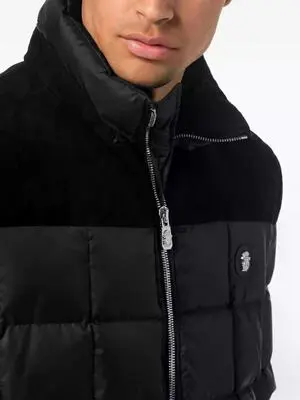 BILLIONAIRE Quilted Puffer Jacket - Black