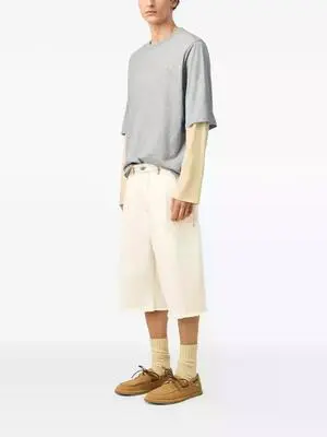 AMI Paris Cotton Wide-fit Shorts