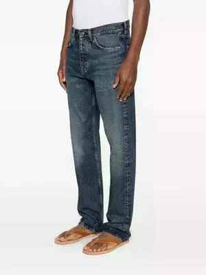 SUNFLOWER Faded-effect Straight Leg Jeans