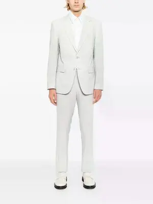 BOSS Patterned Single-breasted Suit - Grey