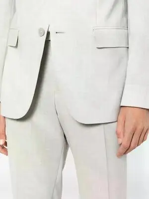 BOSS Patterned Single-breasted Suit - Grey