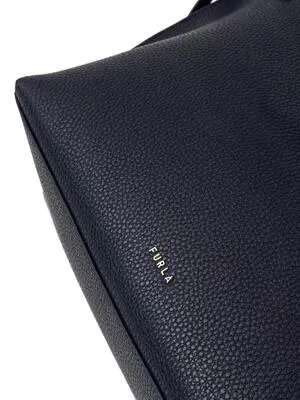 Furla Large Ava Grained-leather Tote Bag - Blue