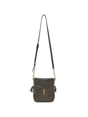 Saint Laurent Mini Jamie Quilted Clutch - Brown