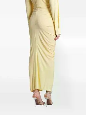 Christopher Esber Ruffled-detailing Maxi Skirt - Yellow