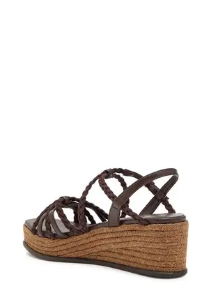 JIMMY CHOO Nyra 60 Braided Espadrille Sandals