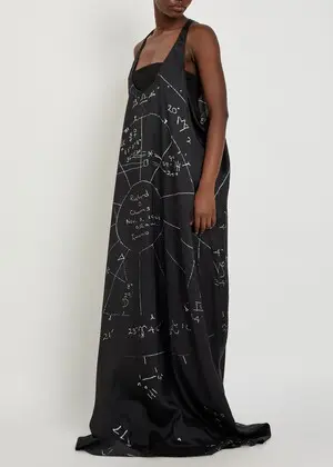 Rick Owens Printed Satin Gown