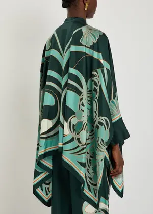 La DoubleJ Printed Silk-twill Shirt