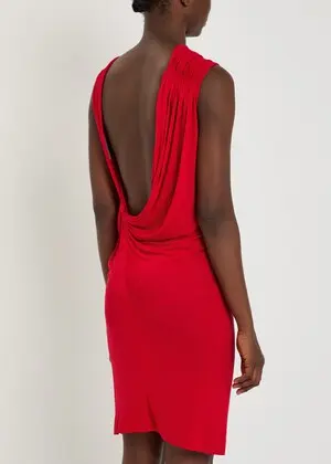 Rick Owens Shailee Draped Mini Dress