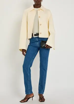 Another Tomorrow Cotton Jacket - Beige