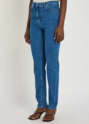Another Tomorrow Slim-leg Denim Jeans - Blue