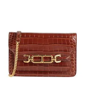 TOM FORD TOM FORD Calfskin Cross-Body Bag Brown