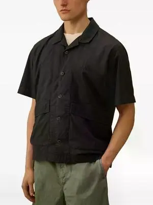 C.P. COMPANY Popeline Boxy Logo-embroidered Patch-pocket Shirt