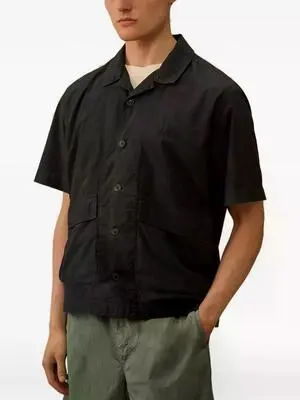 C.P. COMPANY Popeline Boxy Logo-embroidered Patch-pocket Shirt