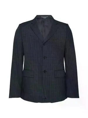 Comme Des Garçons Check-pattern Single-breasted Jacket