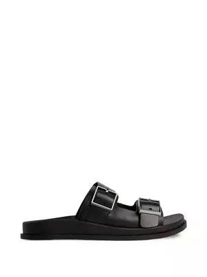 Calvin Klein Buckle-fastening Slides - Black