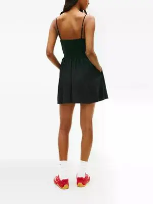 Tommy Hilfiger Smocked-back Flared Mini Dress