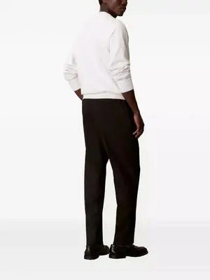 Calvin Klein Pressed-crease Trousers - Black