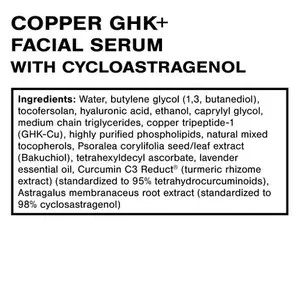 QUICKSILVER SCIENTIFIC Copper Ghk Plus Topical Peptide Facial Serum