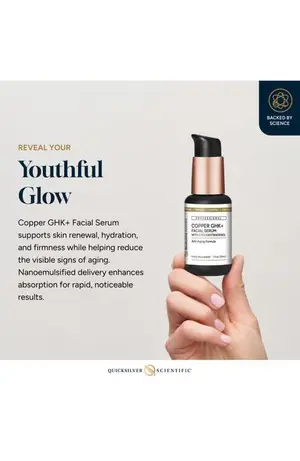 QUICKSILVER SCIENTIFIC Copper Ghk Plus Topical Peptide Facial Serum
