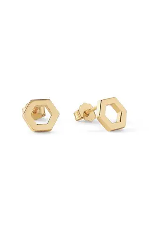 ORA ANA Helena Stud Earrings - Gold