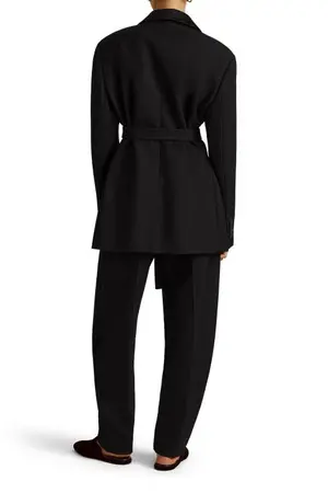 Marina Moscone Boyfriend Blazer With Belt