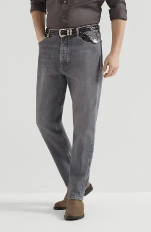 Brunello Cucinelli Denim Trousers - Medium Grey
