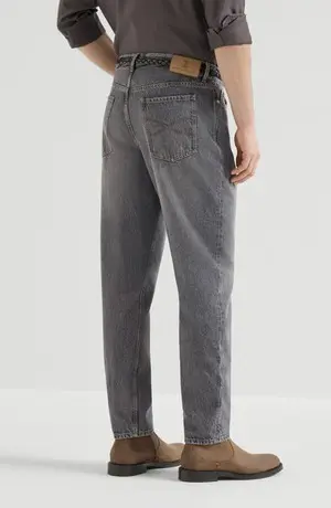 Brunello Cucinelli Denim Trousers - Medium Grey