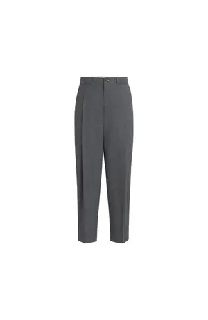 Brunello Cucinelli Virgin Wool, Cotton, And Silk Mouliné Trousers