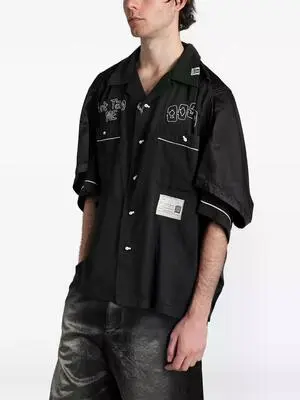 Mihara Yasuhiro Layered-sleeve Embroidered Shirt