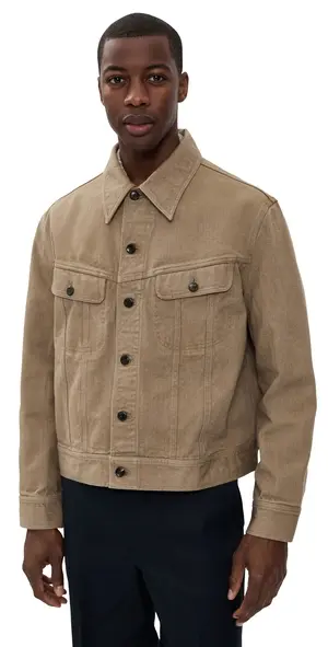 AARON LEVINE Sulphur Dyed Trucker Jacket