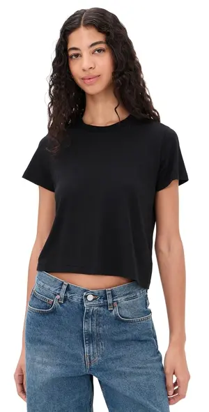 Eterne Short Sleeve Boxy Tee - Black
