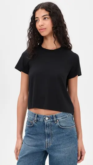 Eterne Short Sleeve Boxy Tee - Black