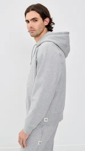 Reigning Champ Relaxed Fit Zip Hoodie - Hgrey