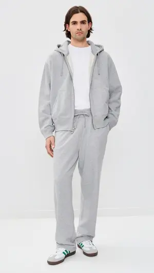 Reigning Champ Relaxed Fit Zip Hoodie - Hgrey