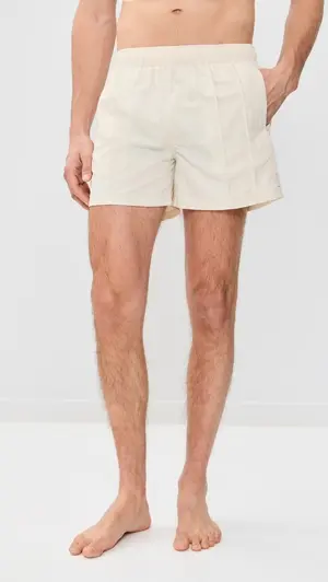 AUTO-REPLY Vertical Pintuck Sebastian Swim Trunks - Vertical/cloud